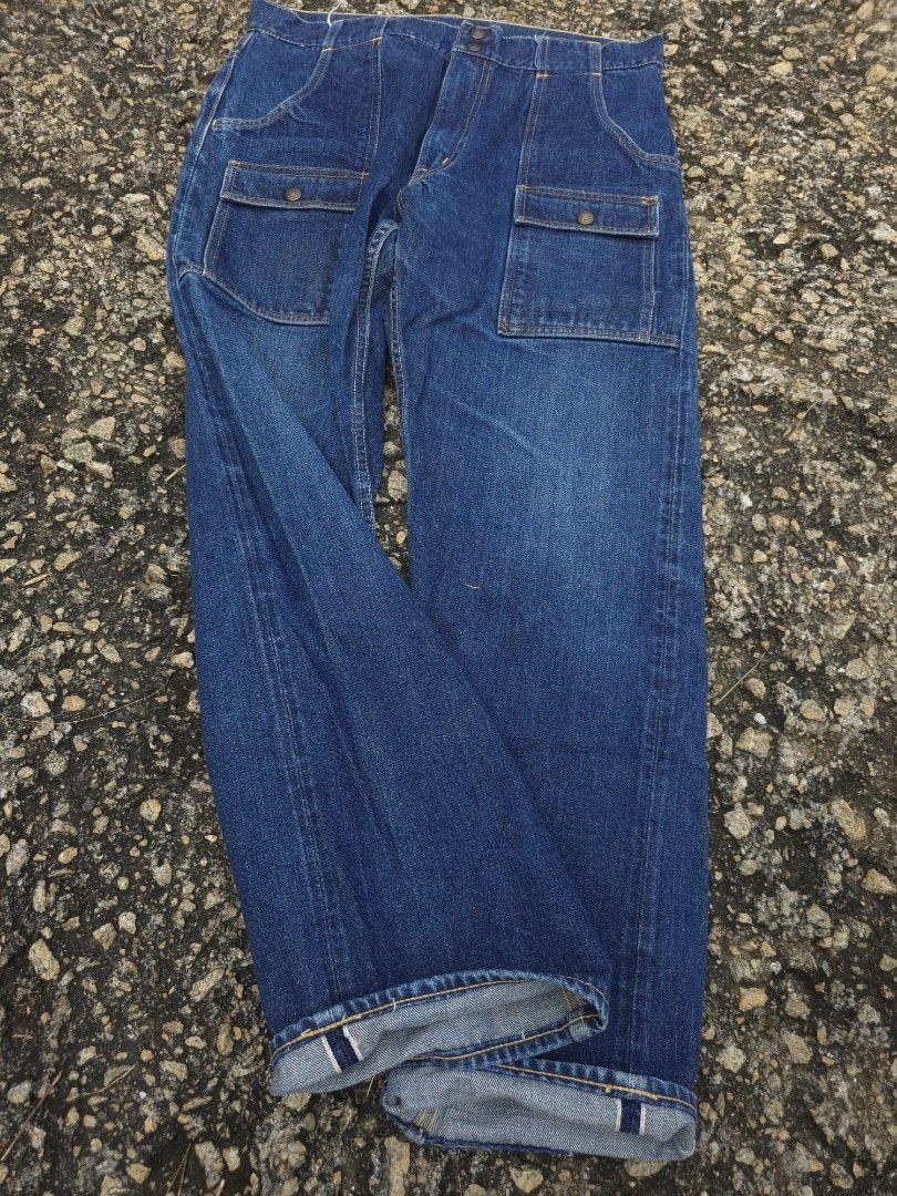 Bush pants Jeans Warehouse Japan Denim Selvedge kepala kain, Men's ...