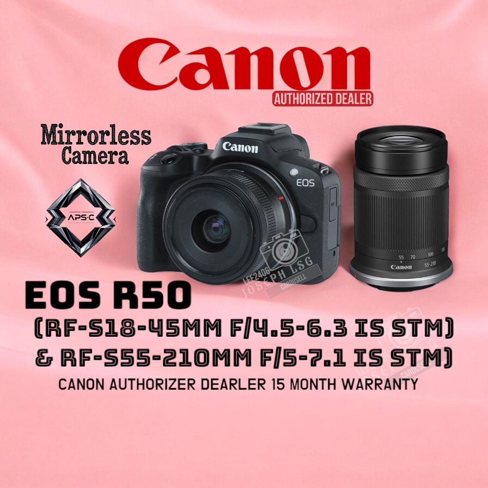 CANON EOS R50 WITH 18-45mm AND 55-210mm (YEAR 2025), Photography ...