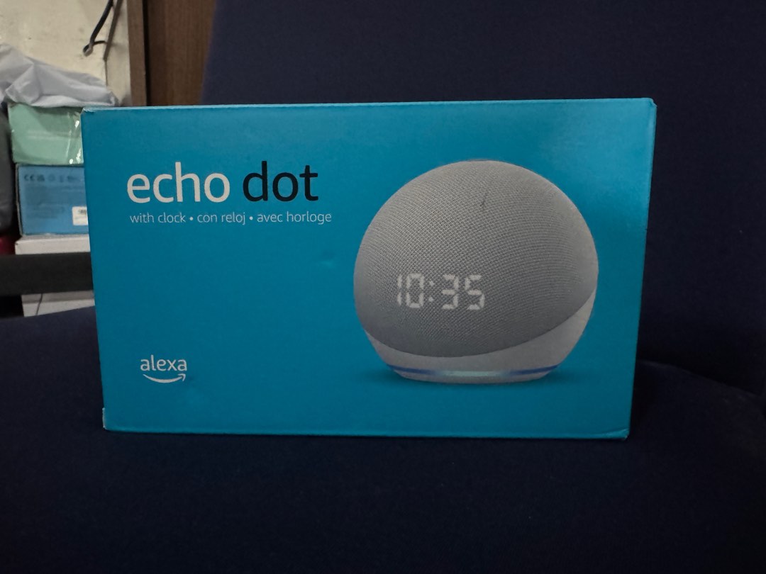Echodot 4 with clock, TV & Home Appliances, TV & Entertainment, Entertainment Systems & Smart ...