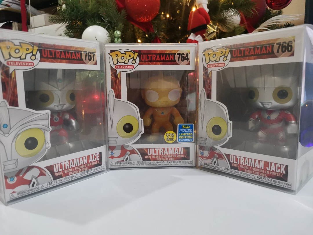 Funko pop: #764 Ultraman, #766 Ultraman Jack & #767 Ultraman Ace ...