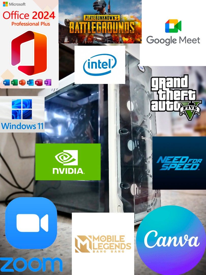 GAMING PC DESKTOP INTEL i5, 12GB RAM, ASUS RGB NVIDIA 1070 TI, WINDOWS ...