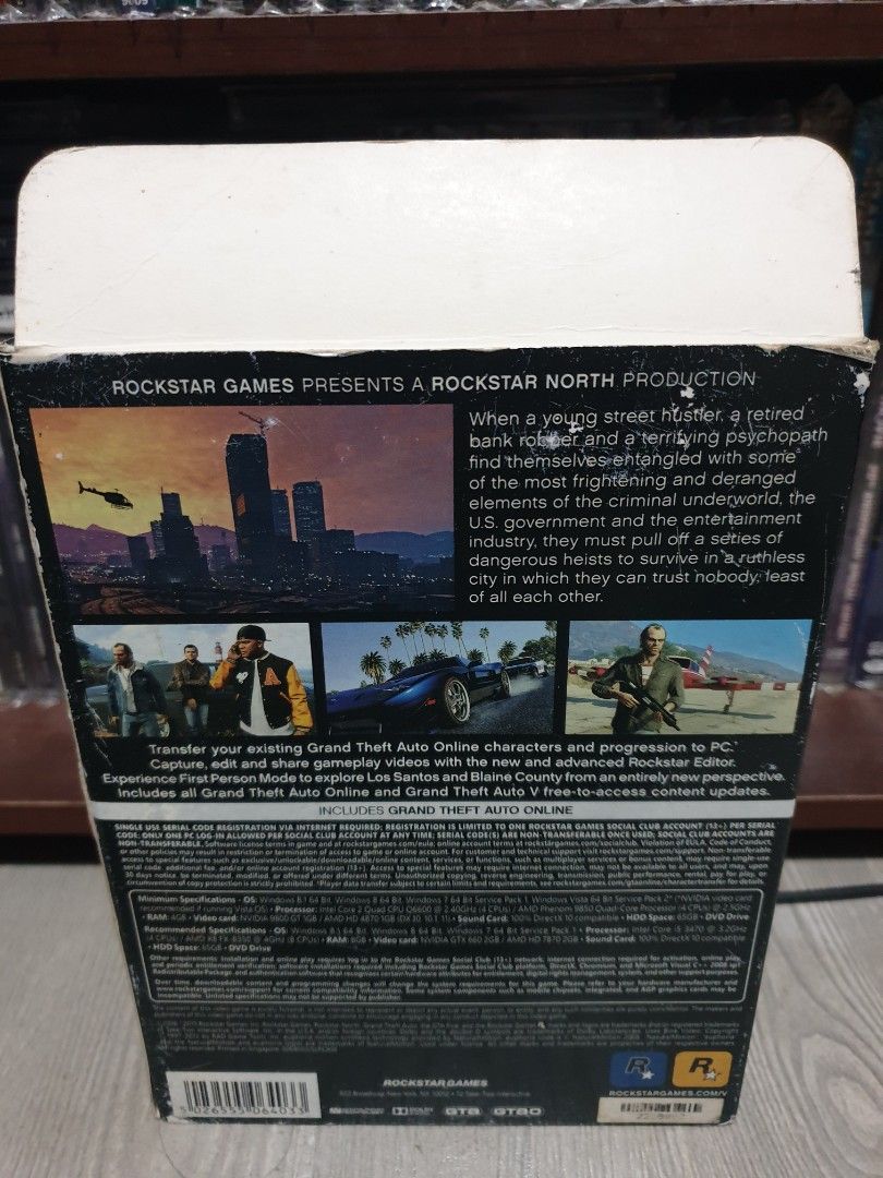 GTA V grand theft auto 5 rockstar games open world PC games gaming CD ...