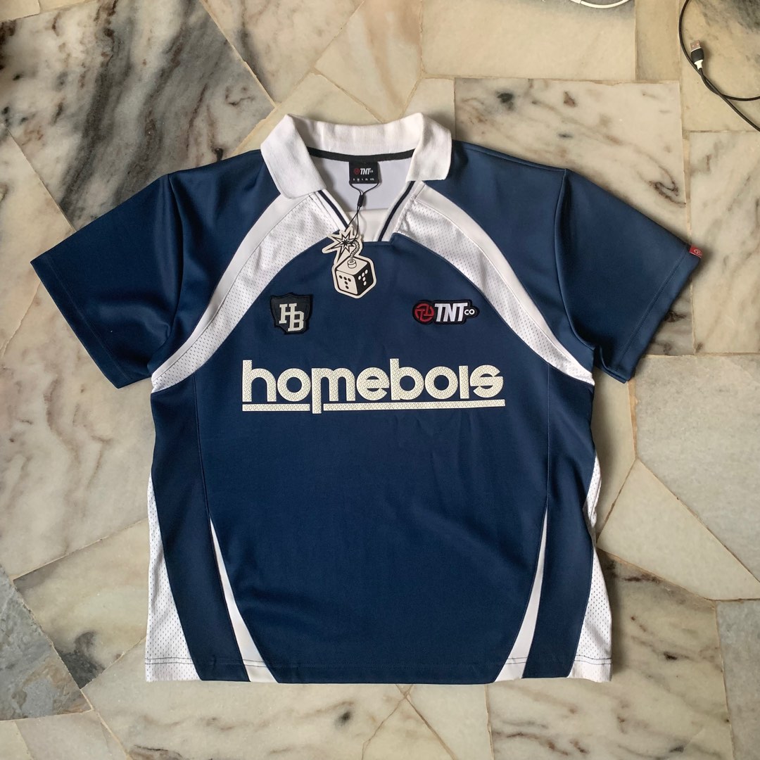 HOMEBOIS X TNTCO NAVY BLUE, Men's Fashion, Activewear on Carousell