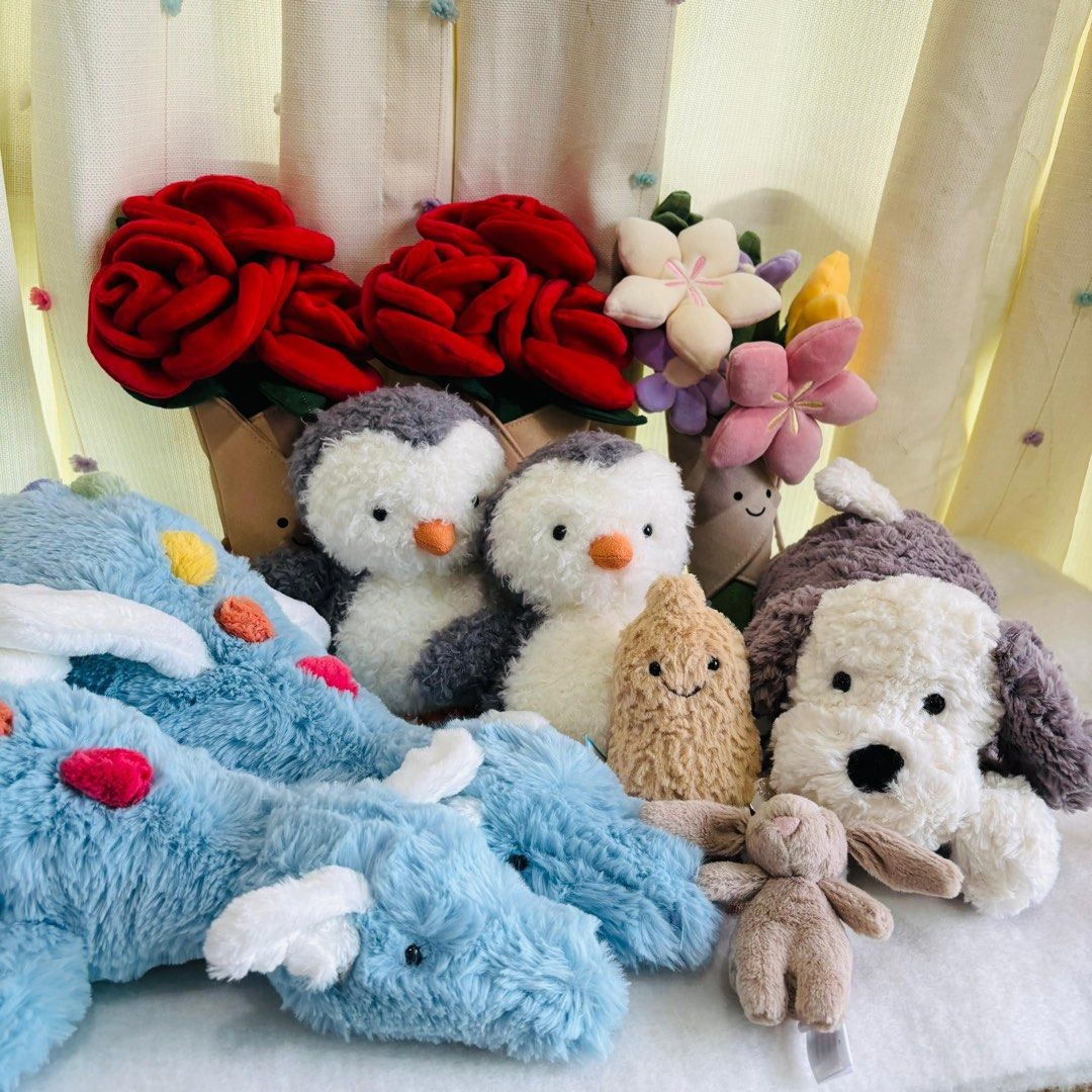 Jellycat ready stock plushies, Hobbies & Toys, Toys & Games on Carousell