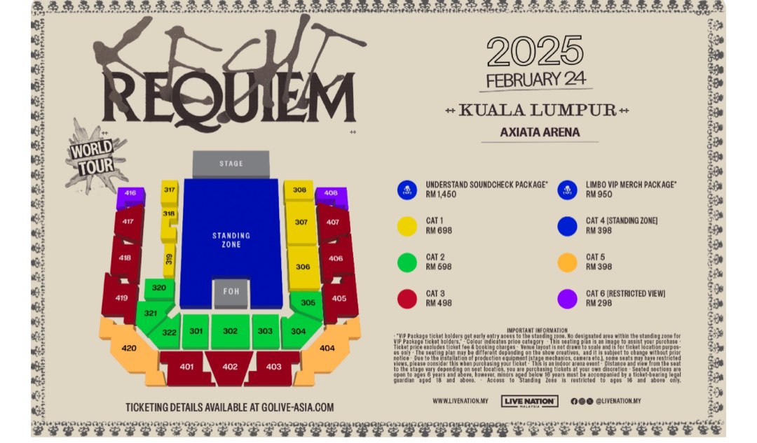 KESHI REQUIEM TOUR 2025, Tickets & Vouchers, Event Tickets on Carousell
