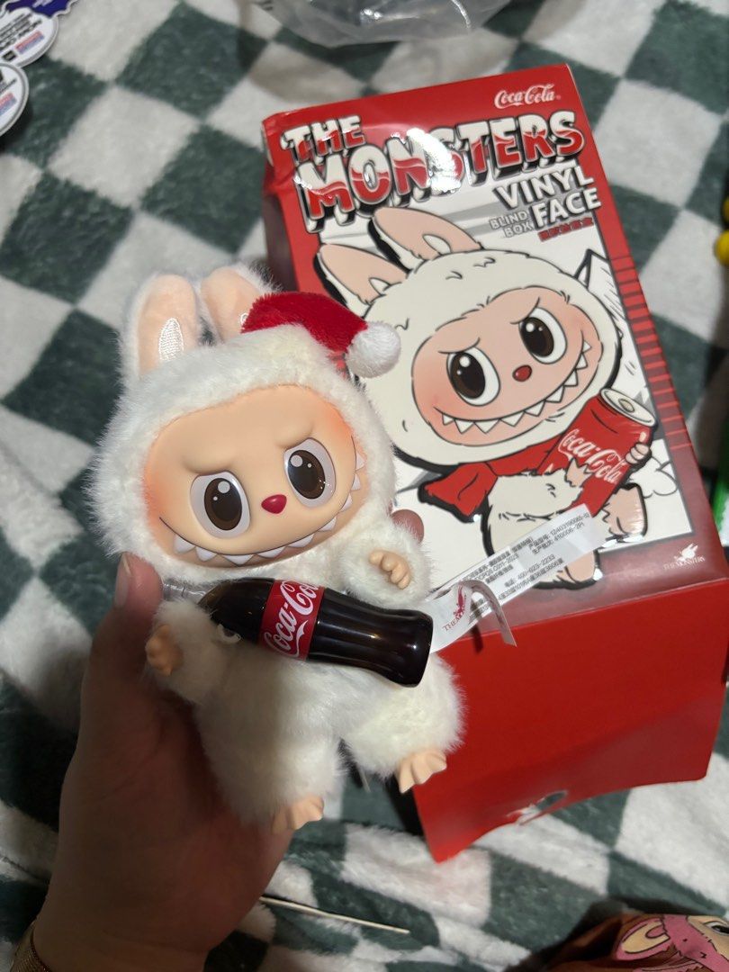 Labubu Coca Cola, Hobbies & Toys, Toys & Games on Carousell