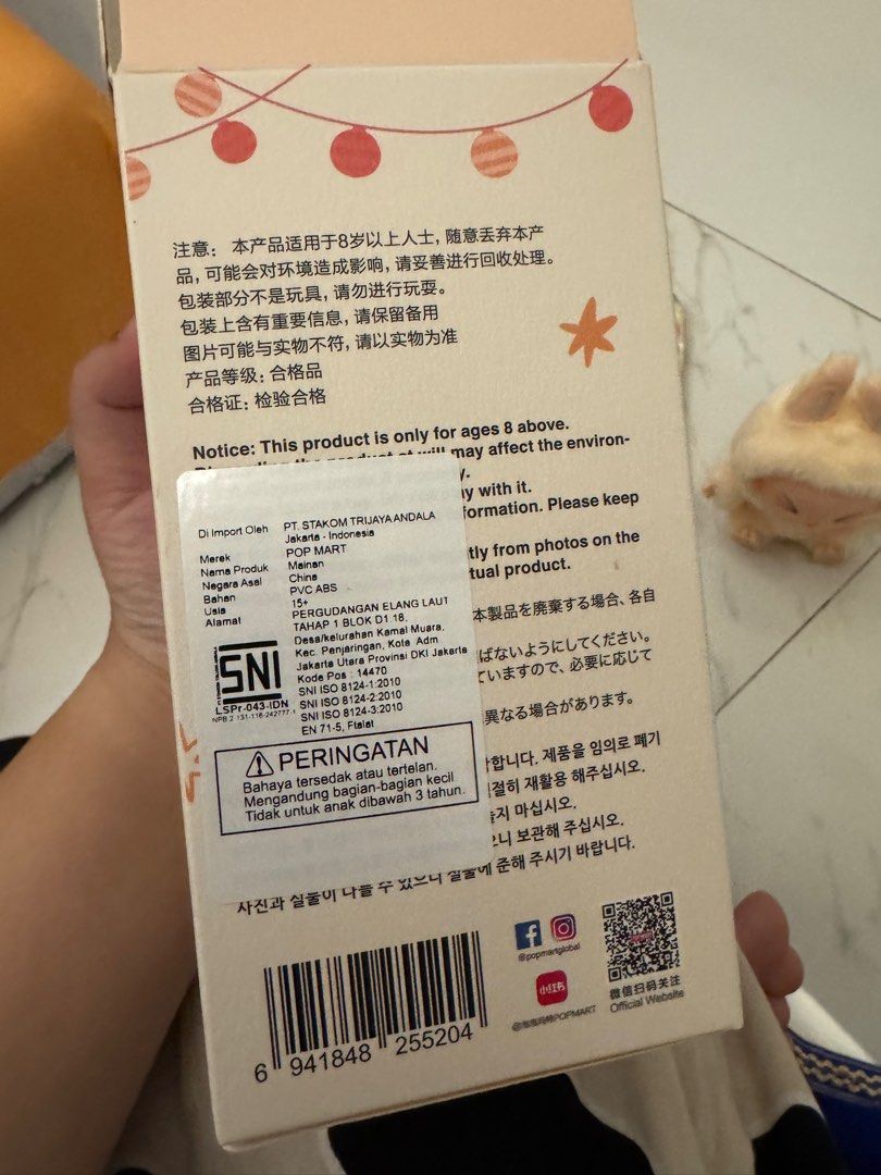 Labubu Original Popmart label SNI, Toys & Collectibles, Mainan di Carousell