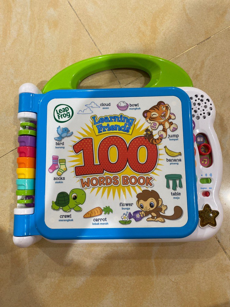 Leapfrog 100 words Book Eng + BM, Hobbies & Toys, Toys & Games on Carousell