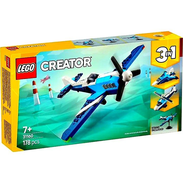 Lego 3-in-1 Creator 31160 Aircraft Race Plane ( 3in1 Vehicle Playset ...