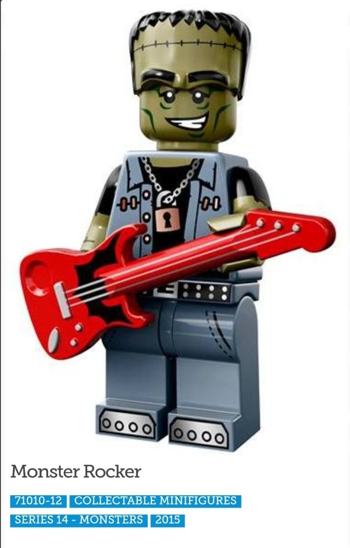 Lego 71010 Minifigure Series 14 71010-12 / COL14-12 Monster Rocker with ...