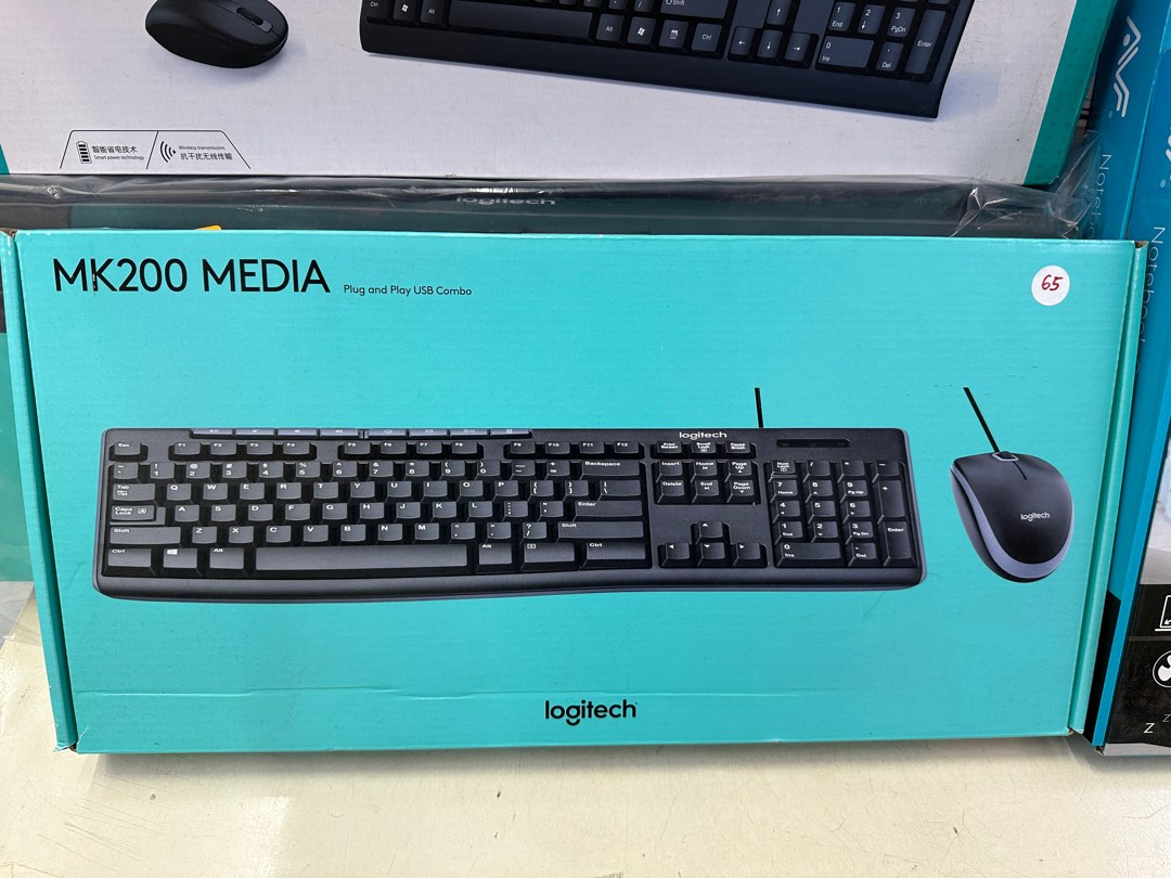 Logitech Mk200 Media Plug And Play Usb Combo Wired Keyboard And Mouse Computers And Tech Parts