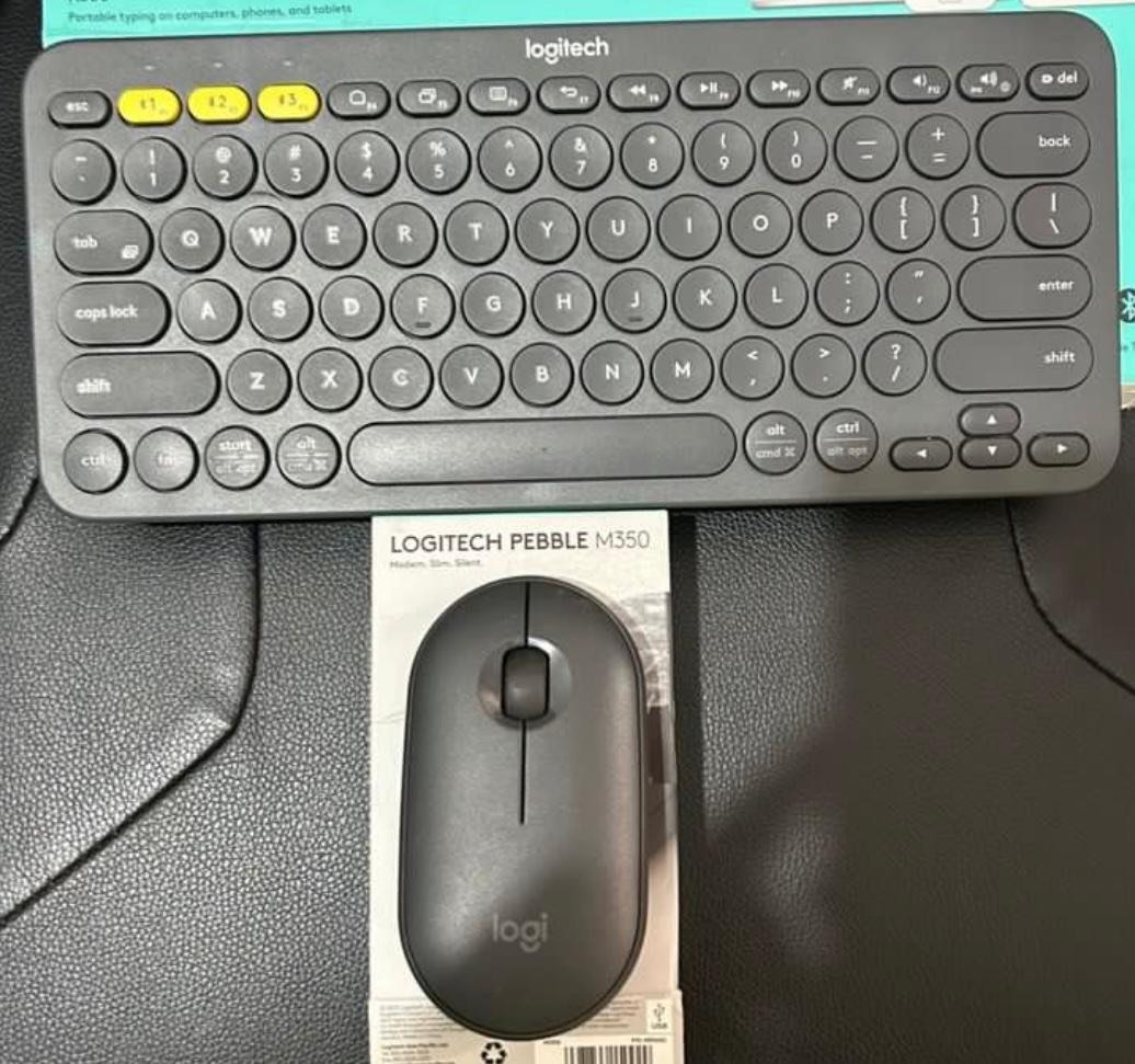 Logitech Pebble M350 Mouse & K380 Keyboard, Computers & Tech, Parts ...