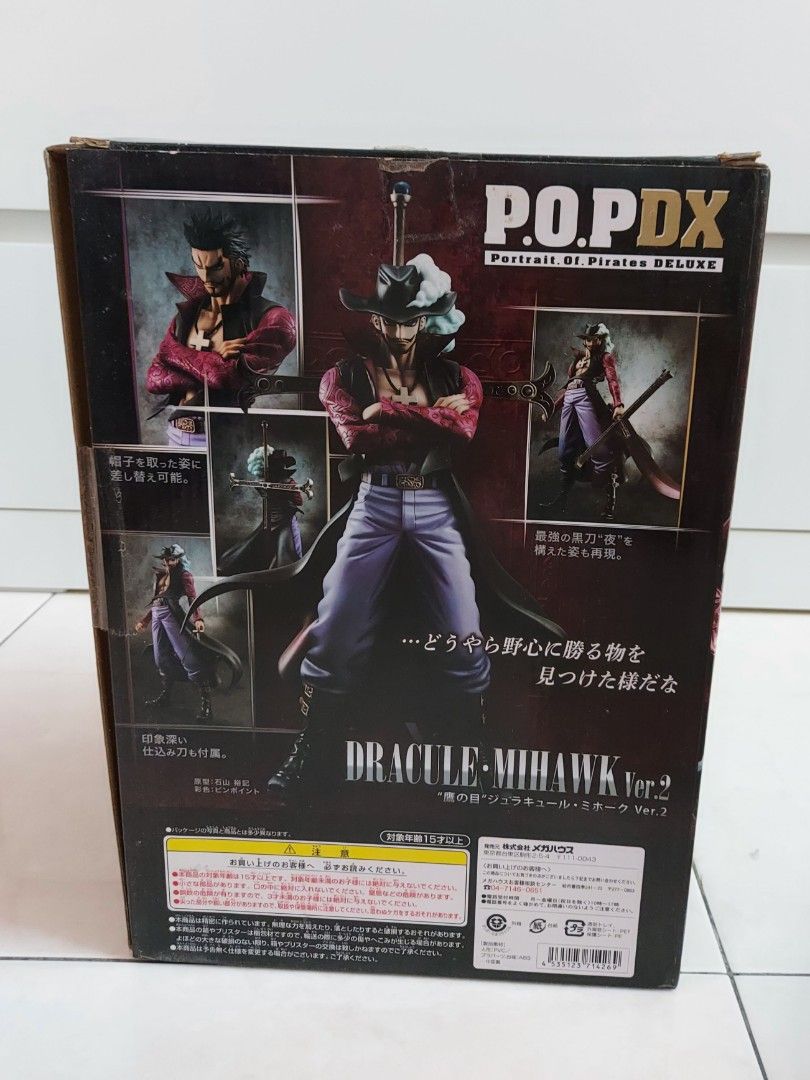 Megahouse Portrait of Pirates POP DX One Piece Dracule Mihawk Ver. 2, 1 ...
