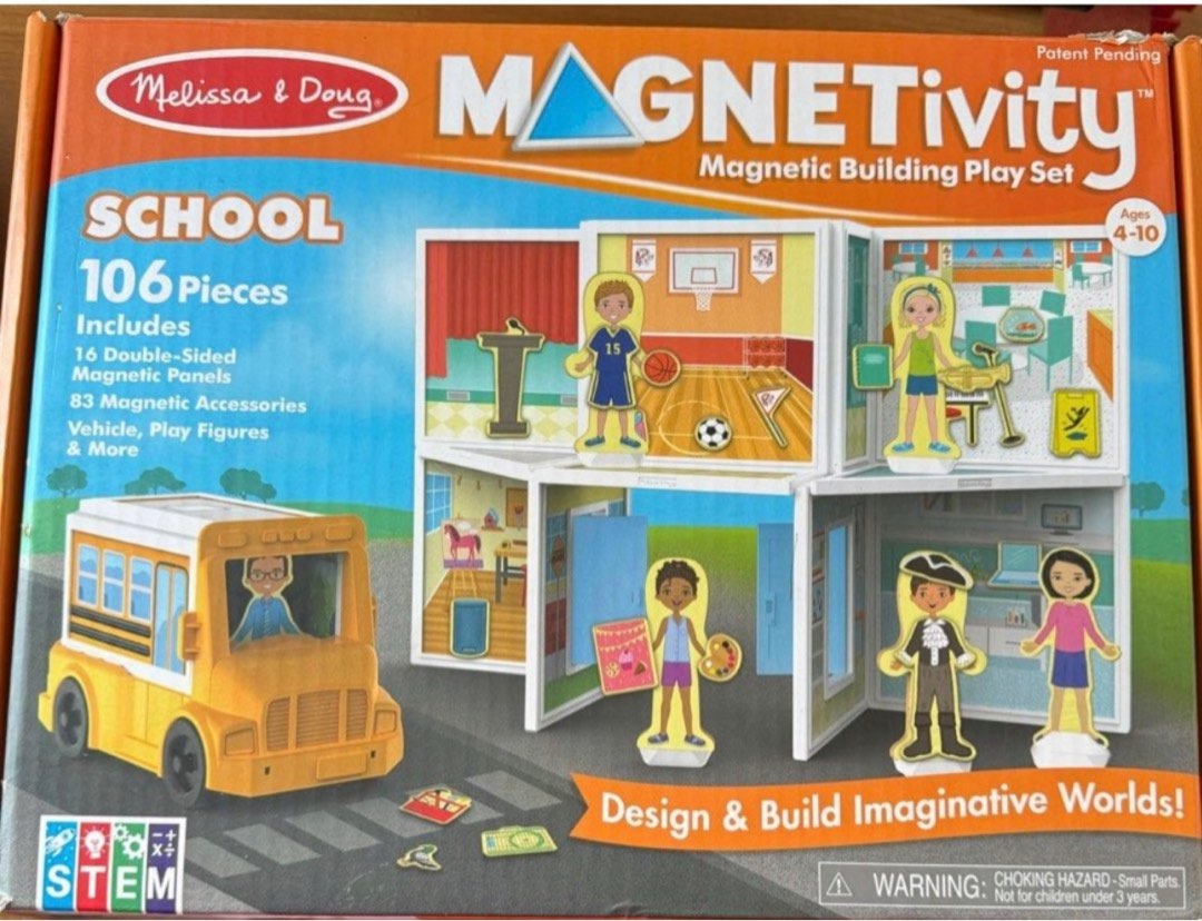 Melissa & Doug Magnetic School Building set, Hobbies & Toys, Toys ...