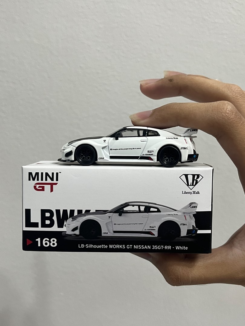 MINI GT R35 WHITE #168, Hobbies & Toys, Toys & Games on Carousell