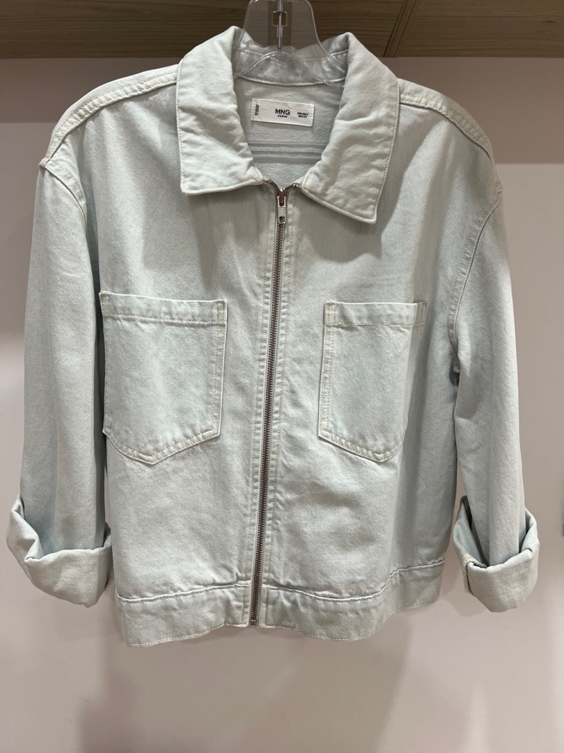 MNG DENIM JACKET, Women's Fashion, Tops, Other Tops on Carousell