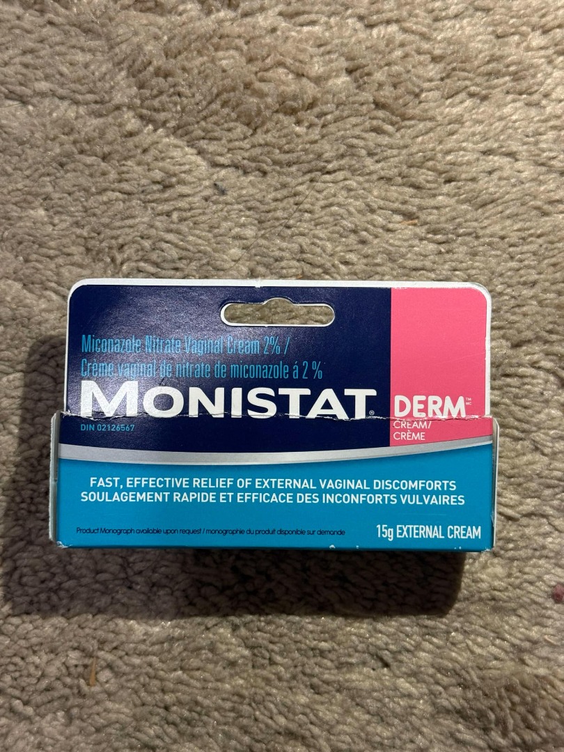 Monistat Vaginal Derm Cream - 15g - Fast Effective Relief of Vaginal ...