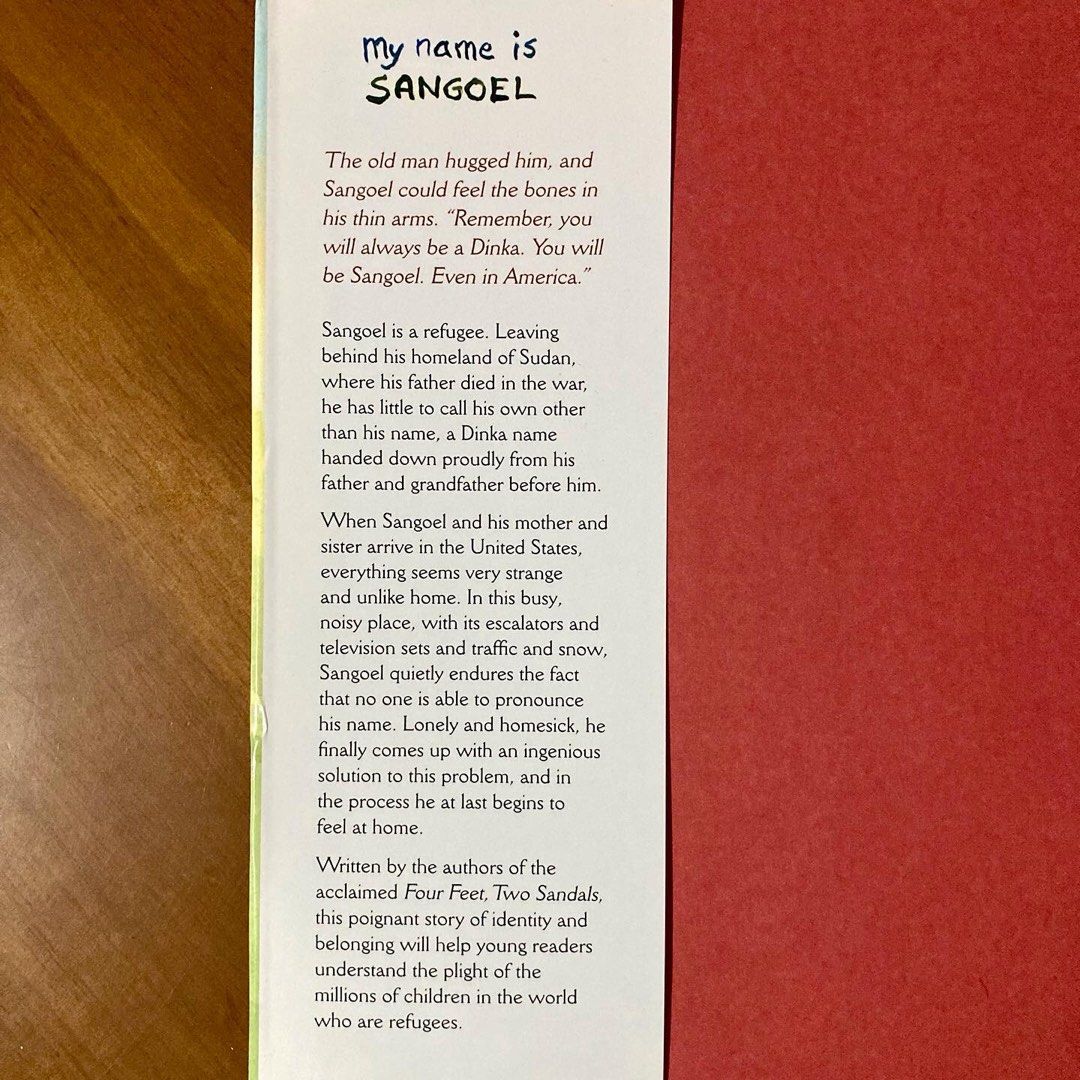 My Name Is Sangoel by Karen Lynn Williams & Khadra Mohammed ...