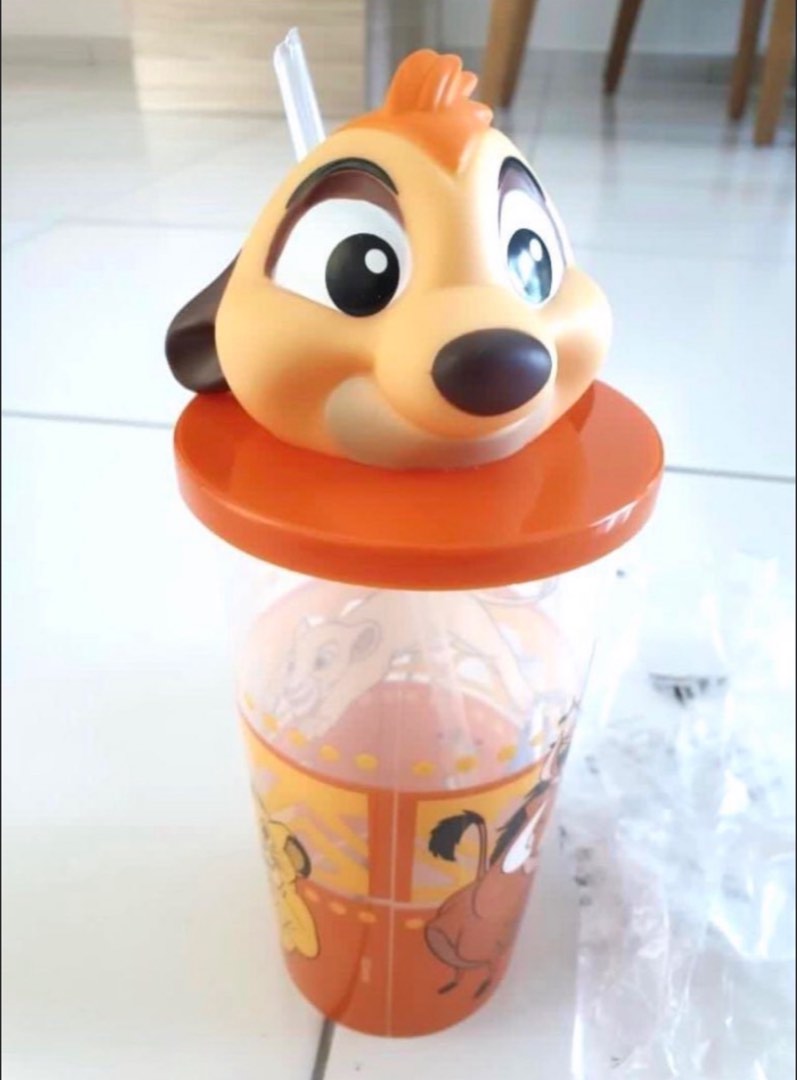 NEW Disney Cute Lion King Drinking Cup with Straw, Hobbies & Toys ...