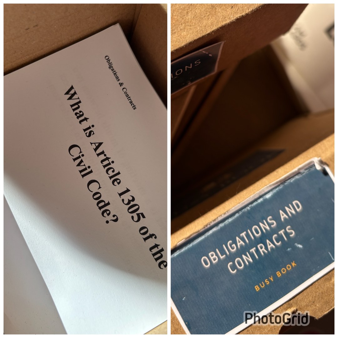 Obligations and contracts Oblicon Flashcards, Hobbies & Toys, Books ...