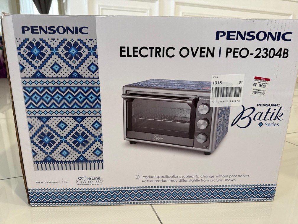 Oven 23L Pensonic Batik Series, TV & Home Appliances, Kitchen ...