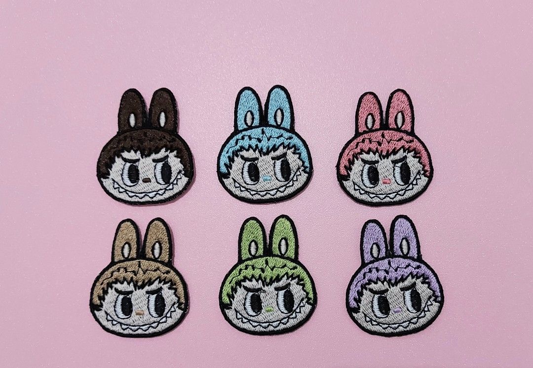 PATCH BORDIR LABUBU SERIES 4x5 CM, Desain & Kerajinan Tangan, Lainnya ...