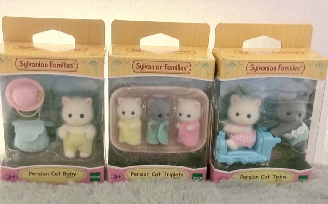 Persian Cat Baby/Twins/Triplets set , Hobbies & Toys, Collectibles ...