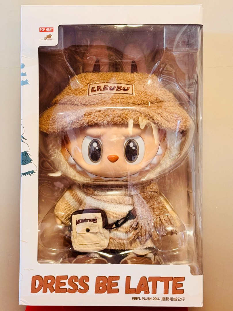 Popmart Labubu Dress be Latte, 興趣及遊戲, 玩具 & 遊戲類 - Carousell