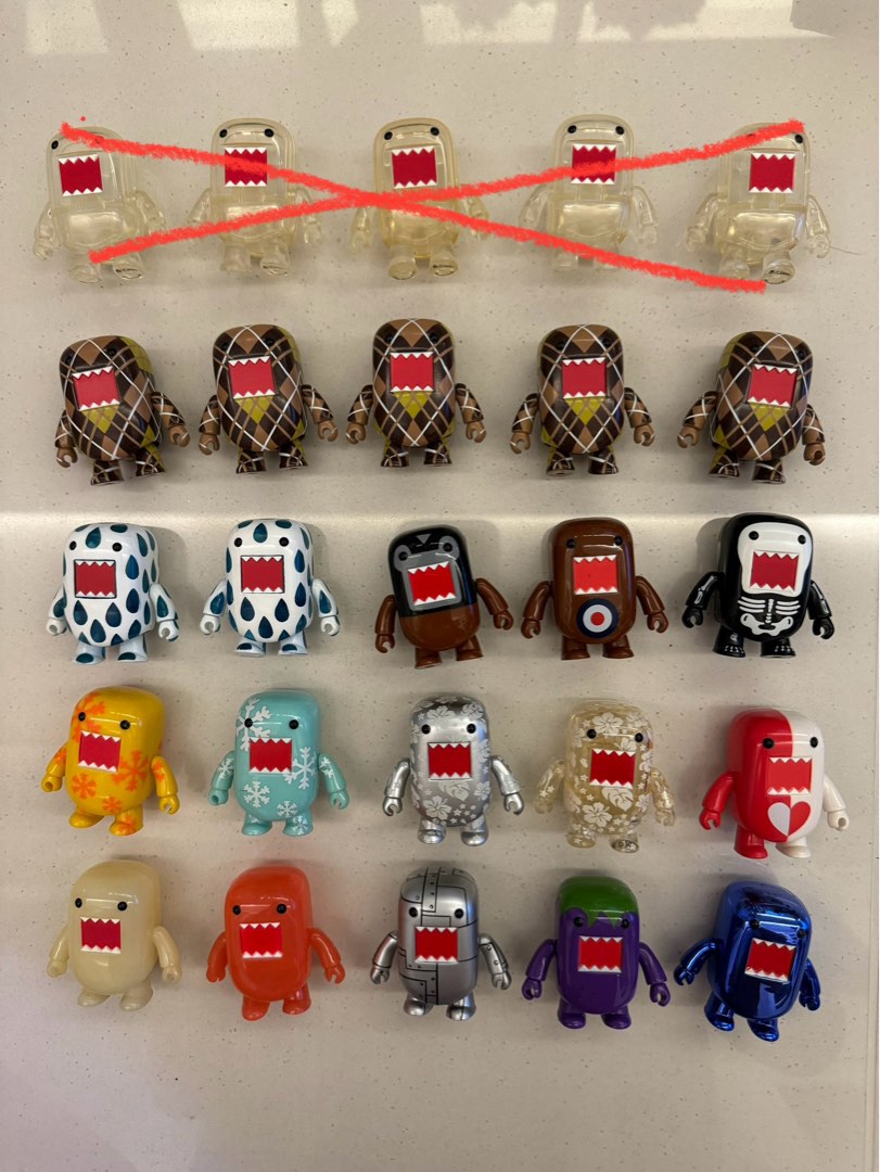 Rare 2” Domo Kun (from blind boxes) - 65 pieces, Hobbies & Toys ...