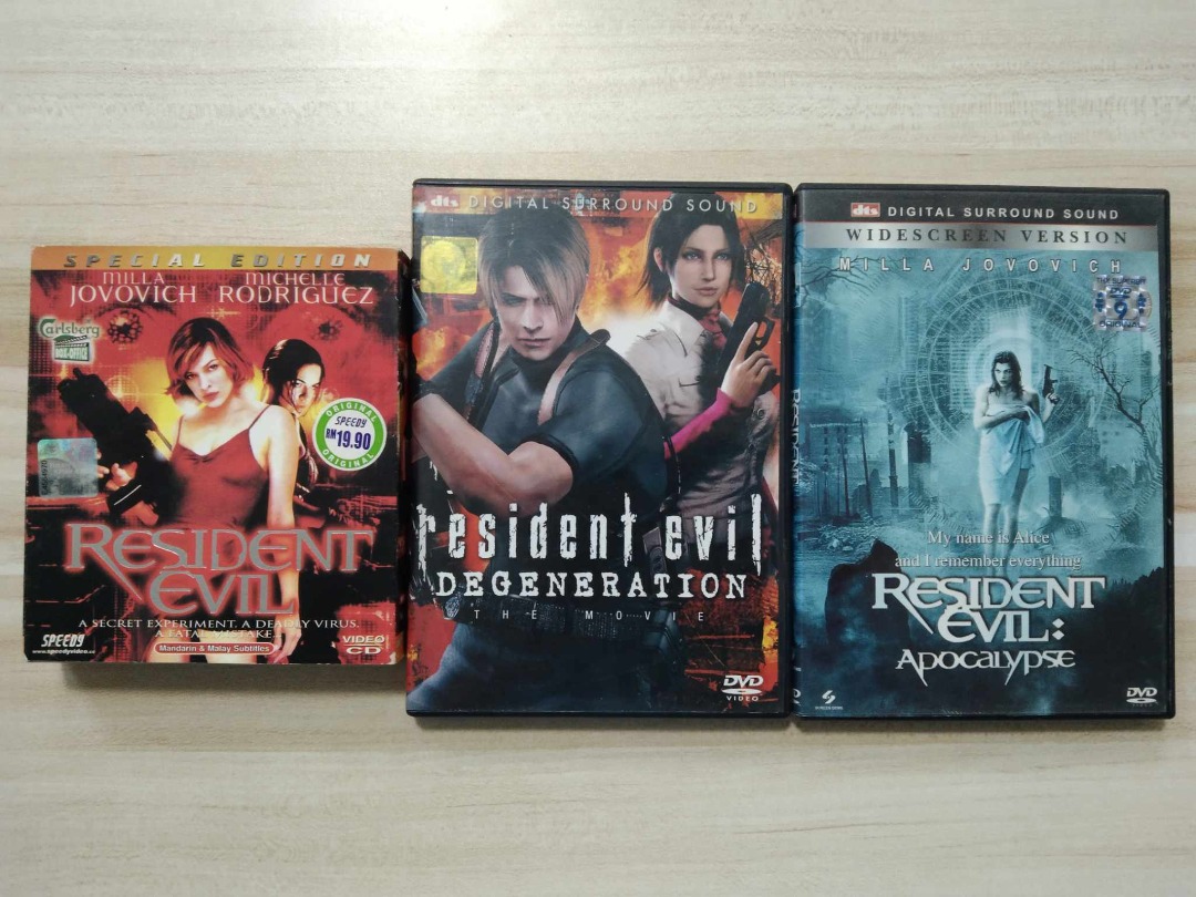 Resident Evil set [VCD & DVD], Hobbies & Toys, Music & Media, CDs ...