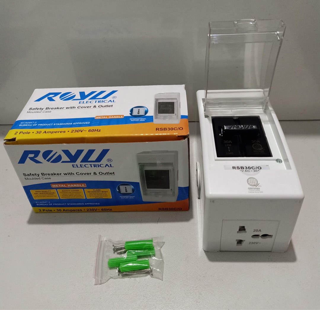 Royu 30 Amp Breaker, TV & Home Appliances, Electrical, Adaptors ...
