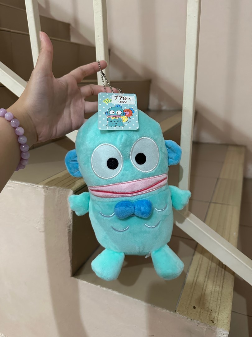 Sanrio Hangyodon Keychain Plush, Hobbies & Toys, Toys & Games on Carousell