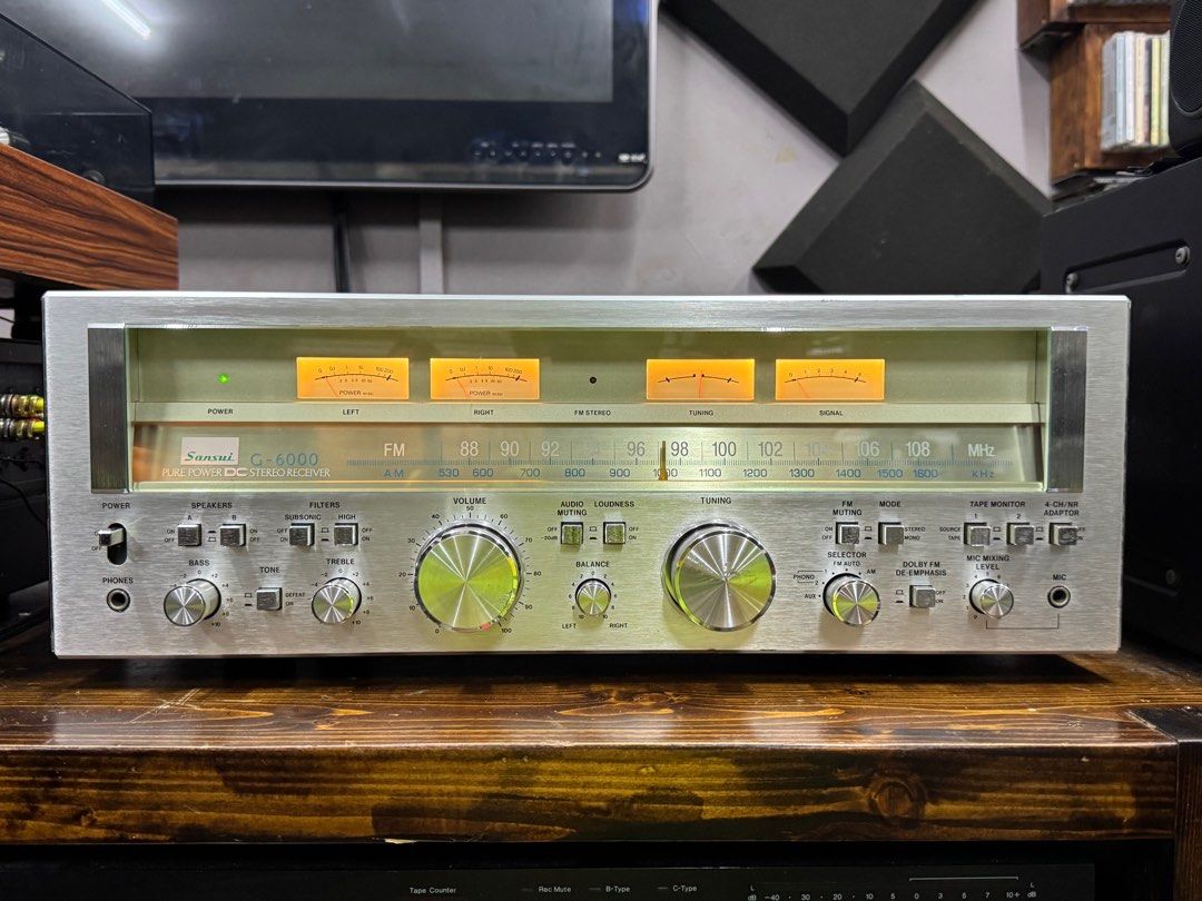 Sansui G-6000 Pure Power DC Stereo Receiver (1978-79), Audio, Soundbars, Speakers & Amplifiers ...