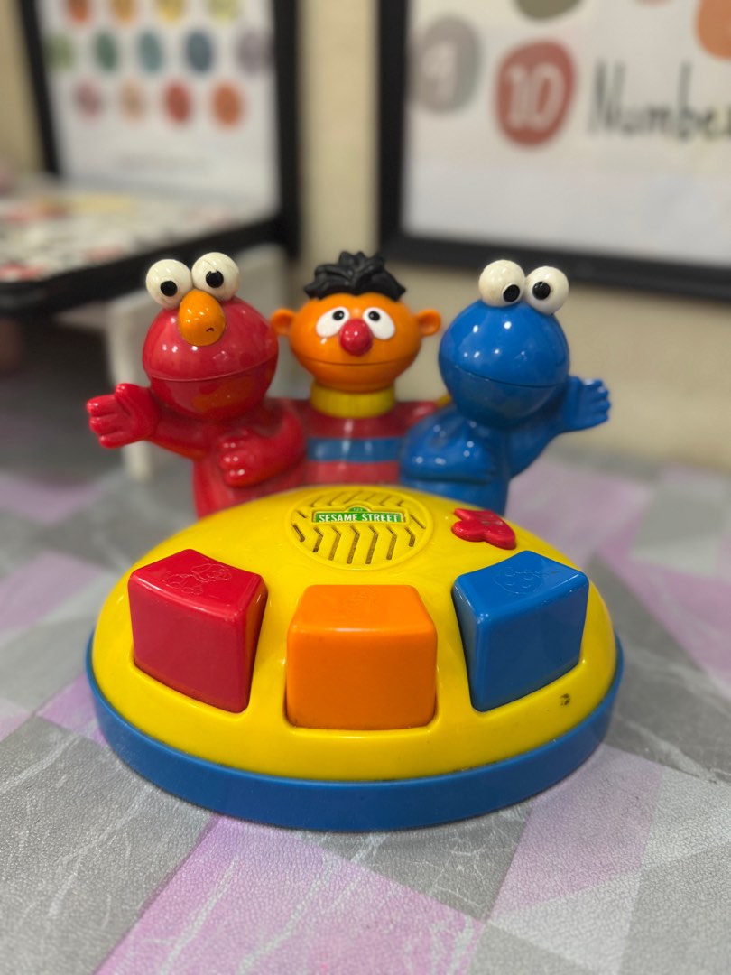 Sesame Street Toy Elmos Giggle Gang Piano 2005 Rare Tested/Works Mattel ...