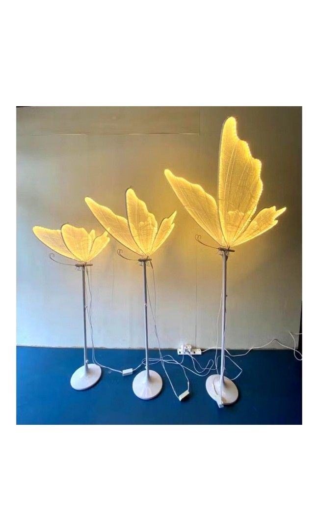 Sewa rental lampu butterfly led pelamin garden theme church wedding ...