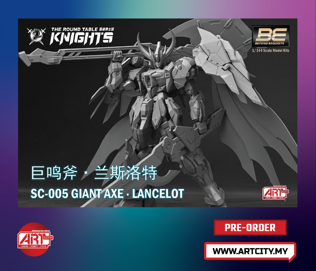 SNAA - SC-005 Giant Axe - Lancelot - Round Table Knights - 1/144 Scale ...