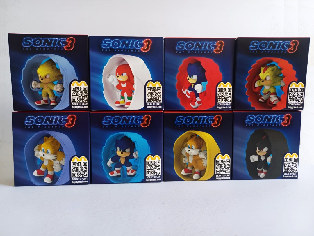Sonic 3 The Hedgehog Mcdonald S Happy Meal Toys Hobbies Toys Toys