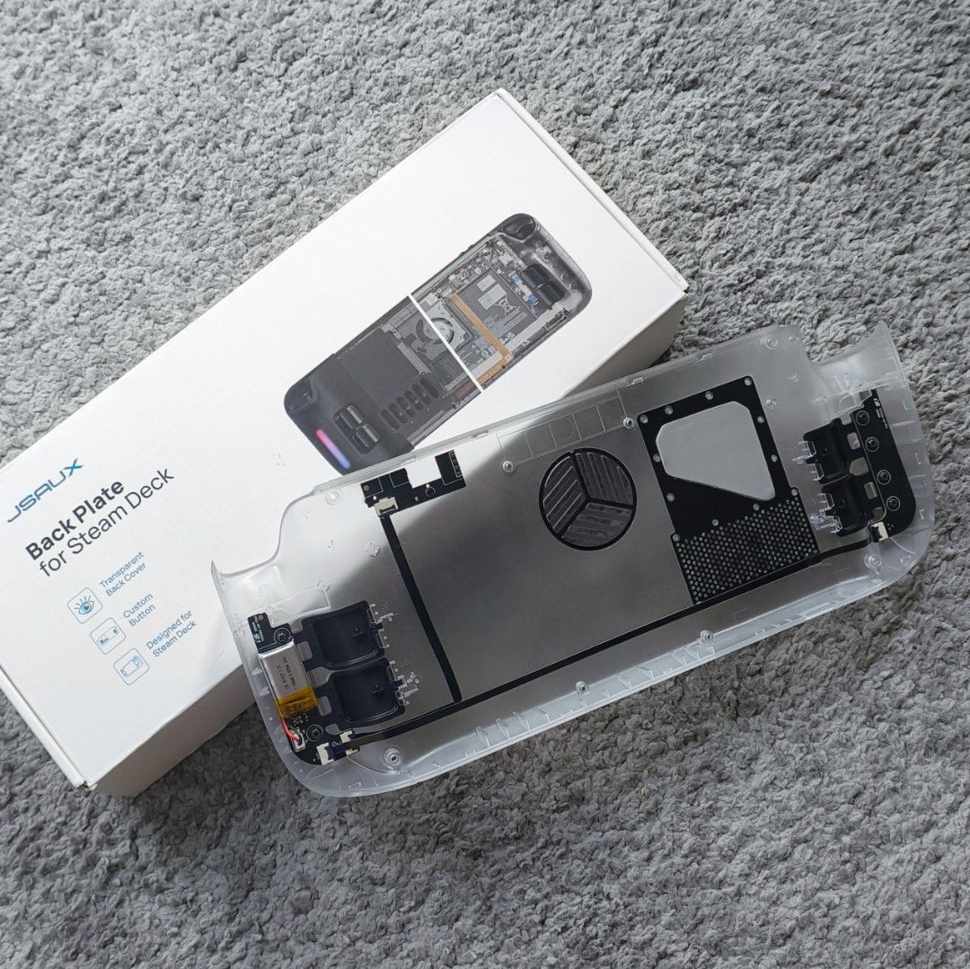 Steam Deck accessories - JSAUX transparent backplate RGB for Steamdeck ...