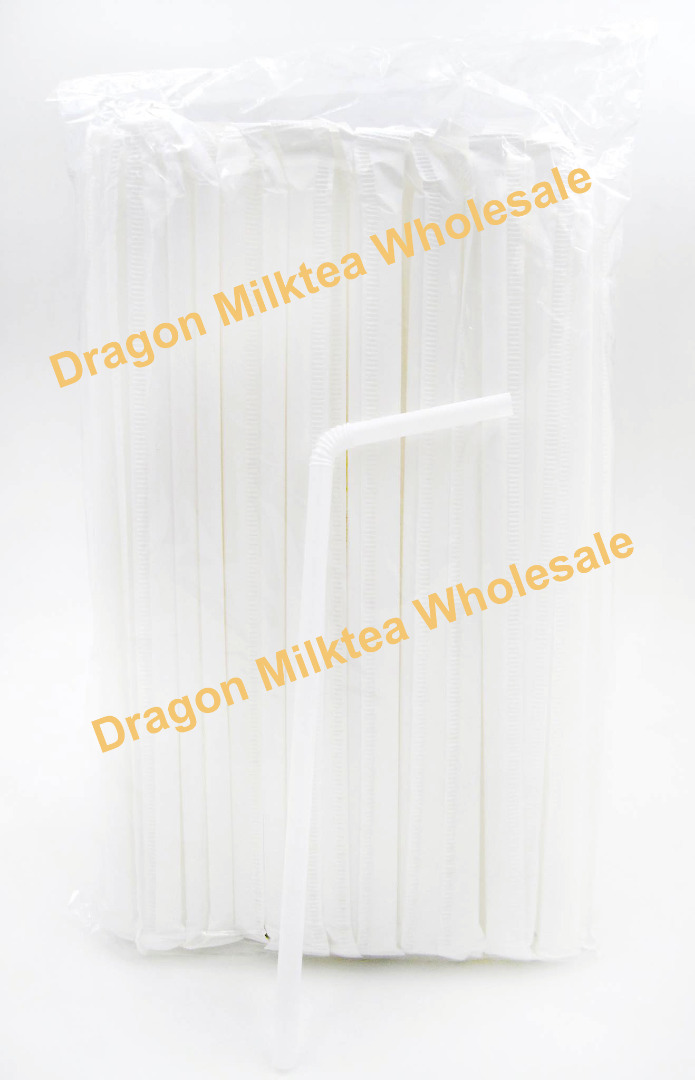 Straw Bending Straw individually wrapped paper wrapped 100pcs per pack ...