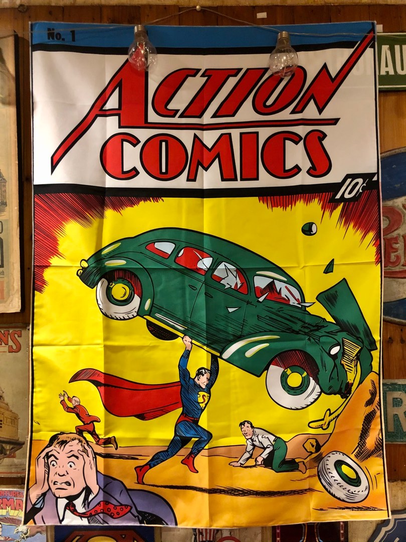 Superman Banner #3, Hobbies & Toys, Memorabilia & Collectibles, Vintage ...