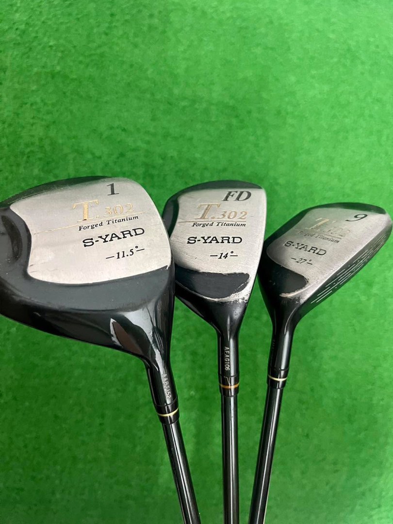 S-Yard T.302 Forged Titanium Driver Wood Set, Sports Equipment, Sports ...