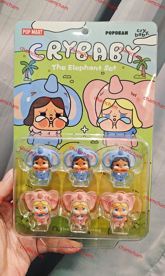 Thai Exclusive Crybaby Elephant Popbean Set, Hobbies & Toys, Toys ...