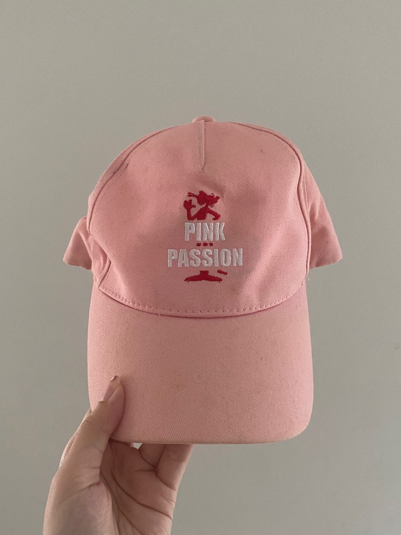 miniso pink panther baseball cap - topi, Fesyen Pria, Aksesoris, Topi ...