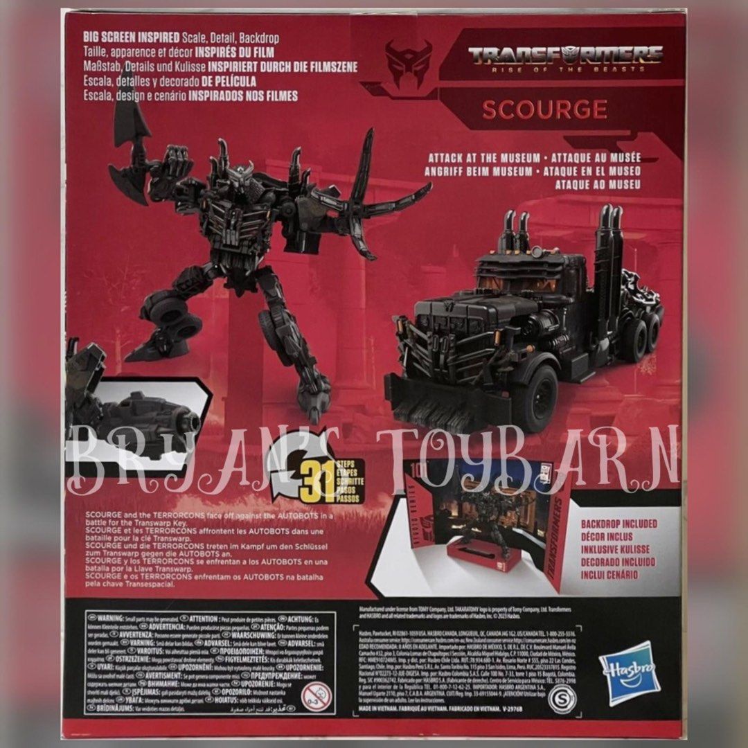 Transformers Studio Series 101 Scourge from Rise of the Beasts Movie ...