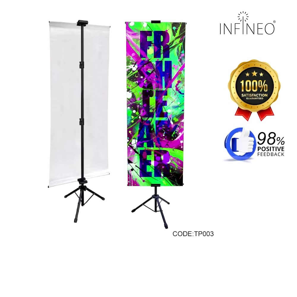 Tripod Banner Bunting Display Stand Double Sided 6ft x 2ft, Photography ...