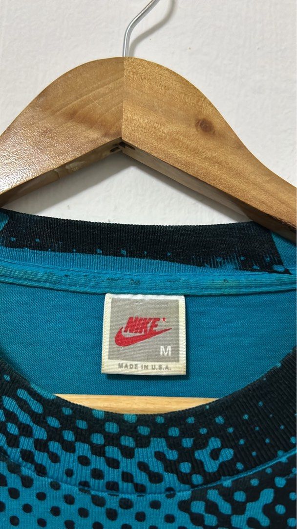 Vintage 80s 90s Nike Andre Agassi Pixel Big Face Mens Fashion Activewear On Carousell
