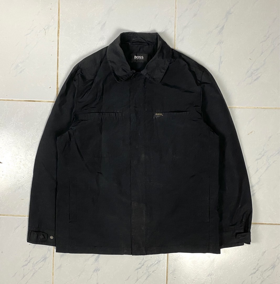 Vintage Hugo Boss Harrington Style na jacket, Men's Fashion, Coats ...