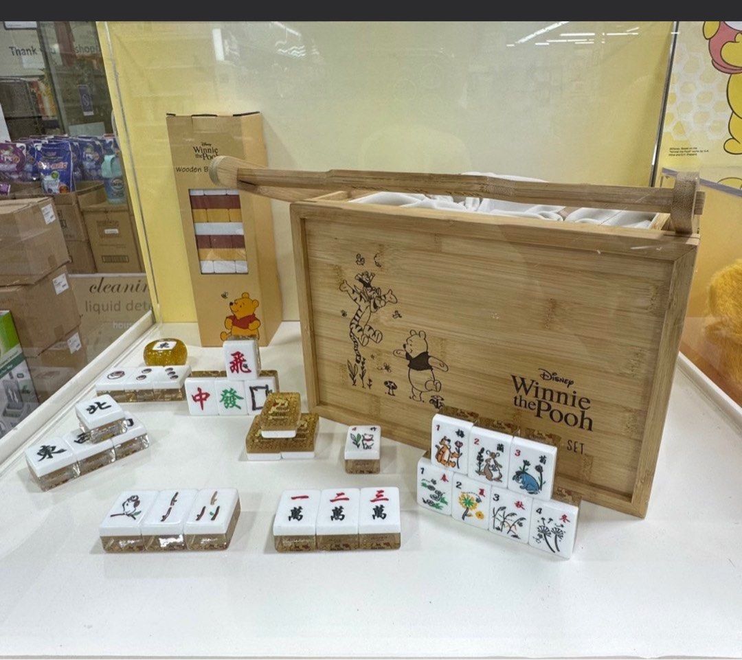 Winnie The Pool Mahjong Set, Hobbies & Toys, Toys & Games on Carousell