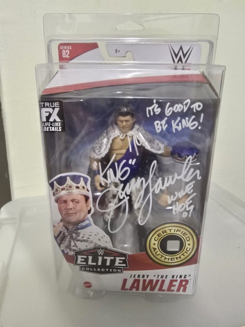 WWE WWF Legend Jerry The King Lawler autograph on box, Hobbies & Toys ...