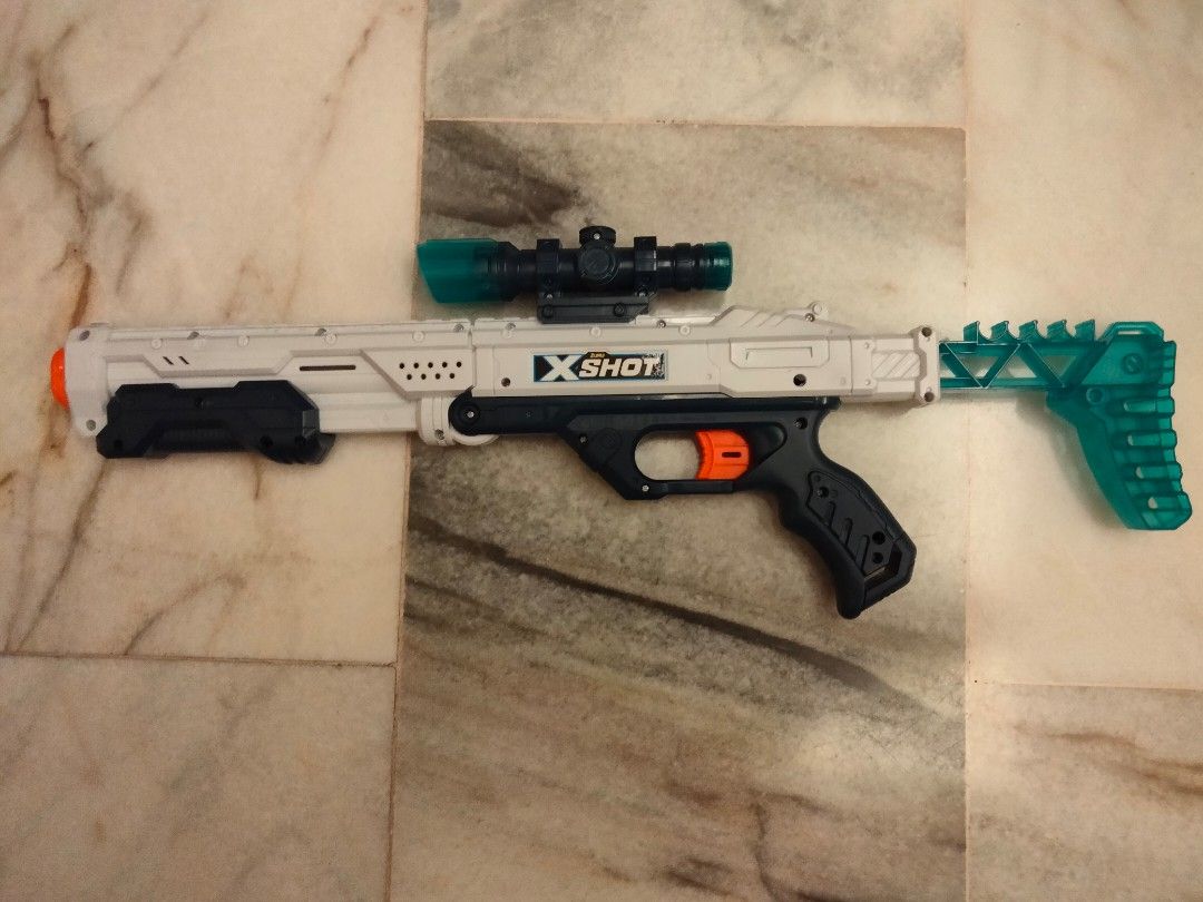 X-Shot Excel Hawk Eye Blaster with free darts, Hobbies & Toys, Toys ...